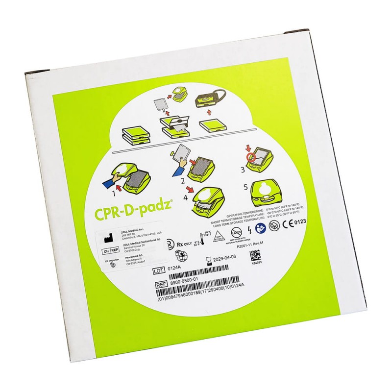 Electrode CPR-D Padz pour Zoll AED Plus